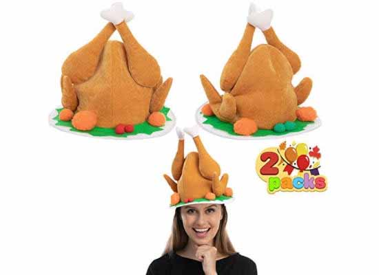 Roasted Turkey Hat 🦃 for Thanksgiving Event or Dress-up Party